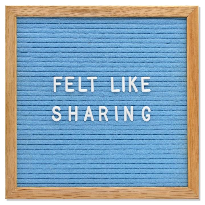 Felt Like Sharing Letter Board Collection