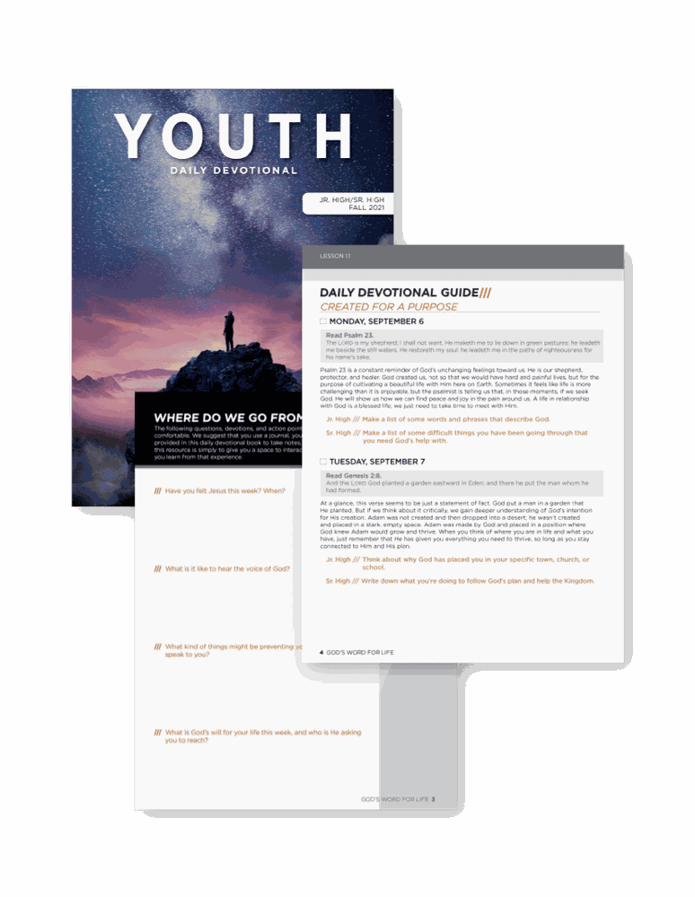 God's Word for Life - Youth Bible Lesson Guides – Pentecostal ...
