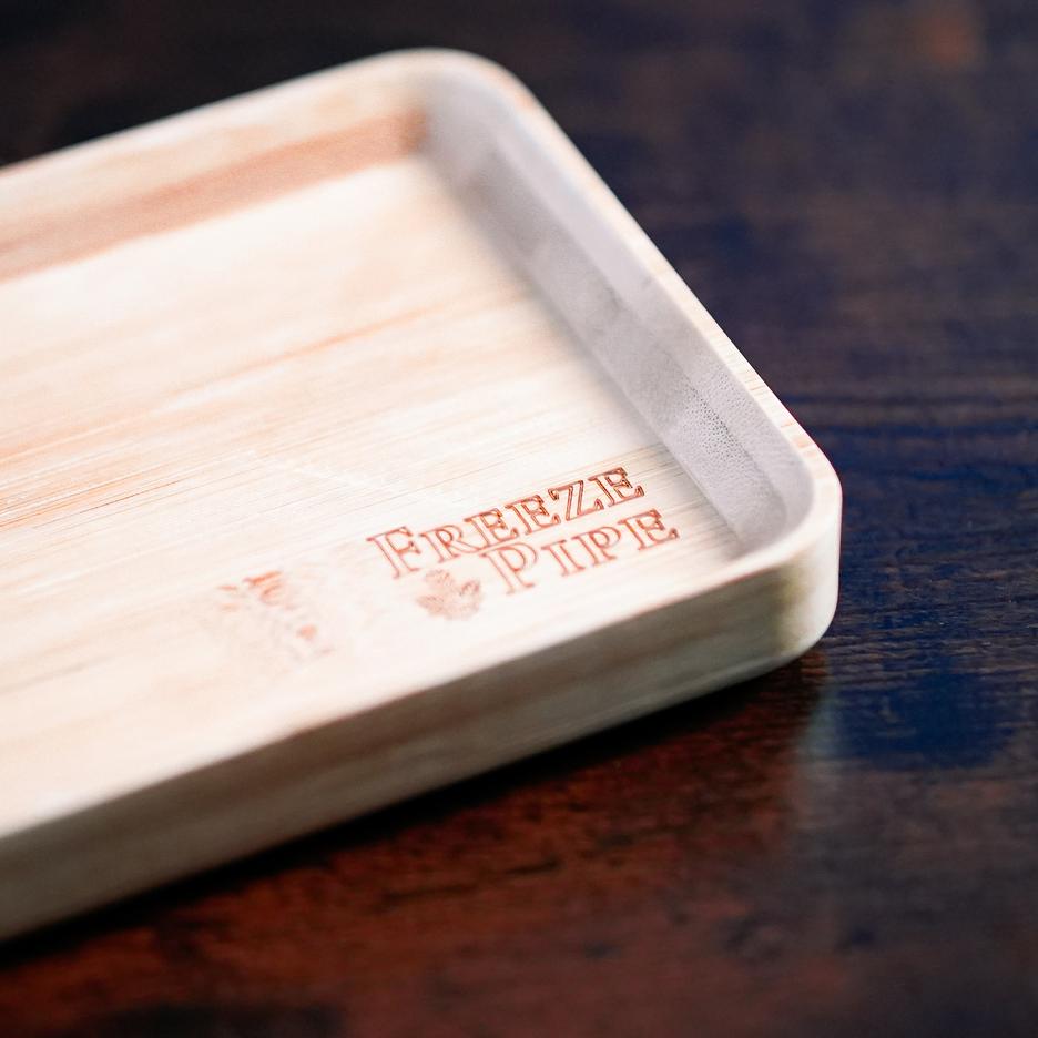 Rolling Tray with Built-In Ashtray + Bowl Cleaner – The Freeze Pipe