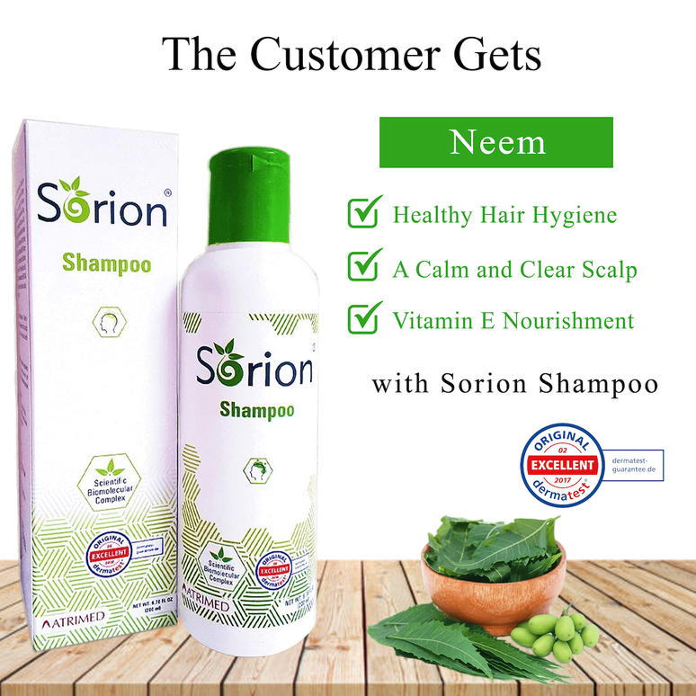 Sorion Shampoo with Coconut Oil, Neem, Turmeric, Pala Indigo