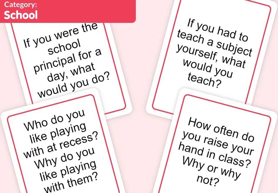 KIDS Pack – Talking Point Cards