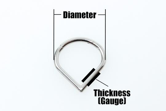 What size should I get for my septum ring? – Two Feather Plugs