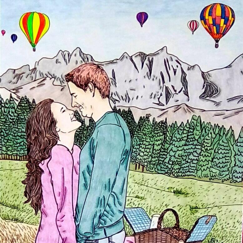 Freebie Friday 06-26-20 Free Blissful Scenes II Drawing