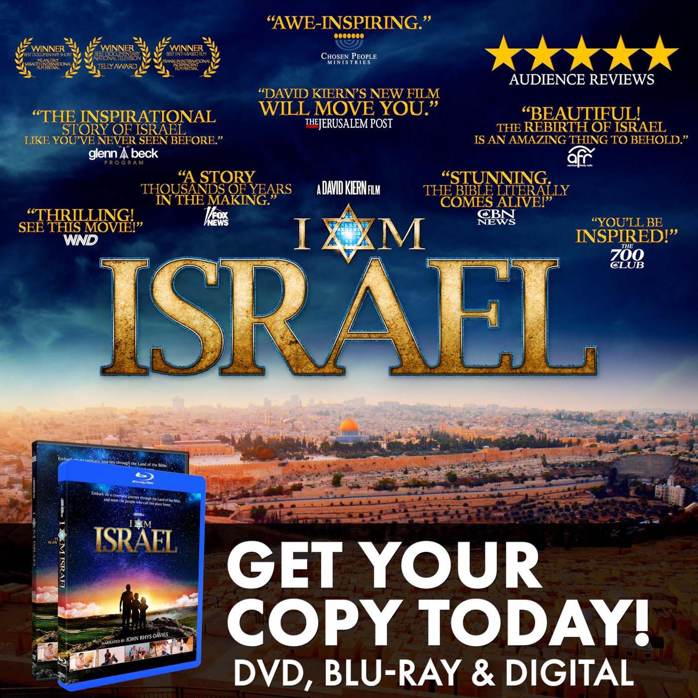 I AM ISRAEL 3-Pack Special Offer! Buy 2 DVDs, Get 1 FREE – I Am Israel