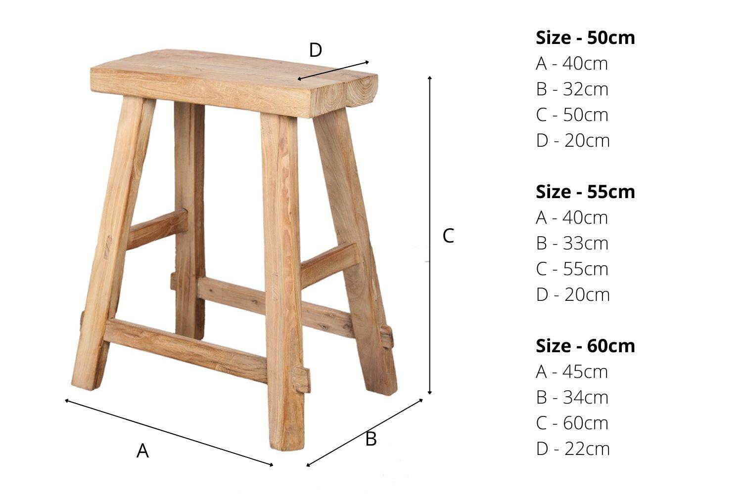 Old Barn Utility Rustic Stool | Acumen Collection - Acumen Collection
