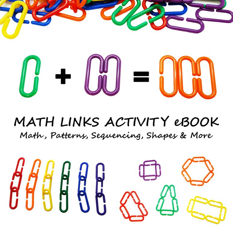 120 Rainbow Math Links With Tote, Math Linking Toys for Toddlers – Skoolzy