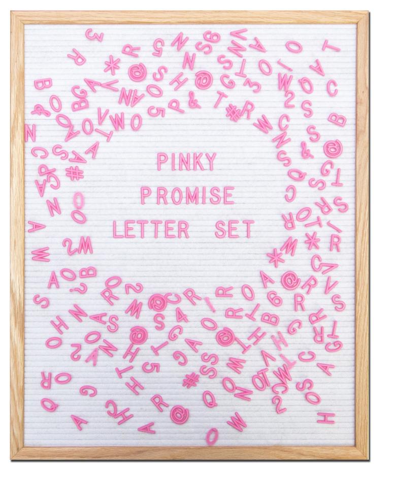 Pinky Promise Letter Set - Felt Letter Boards