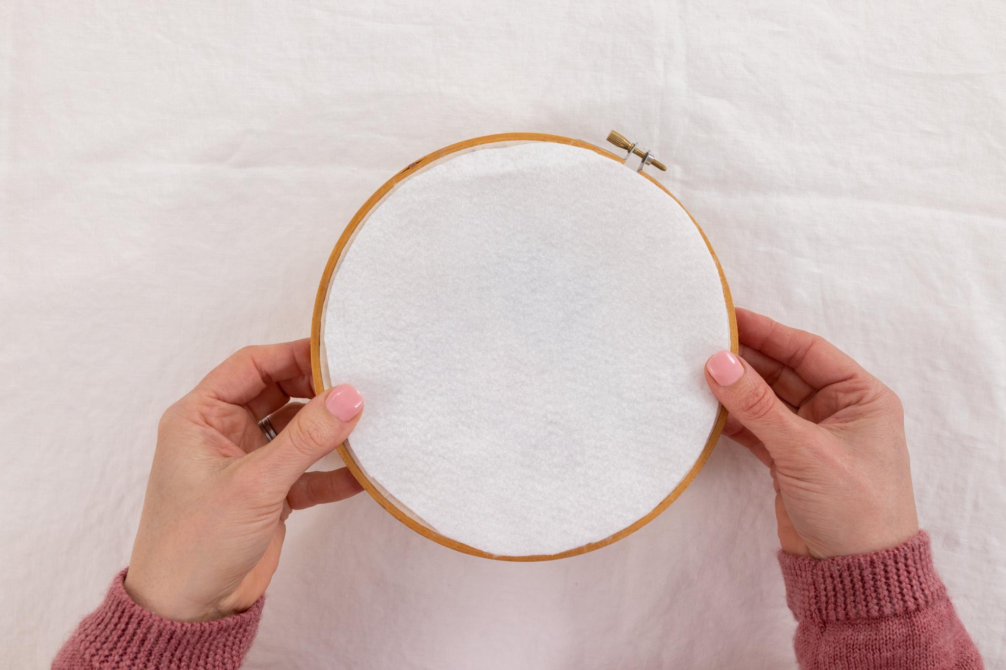 Finishing Your Hoop With a Fabric Back - Learn This Modern Embroidery ...