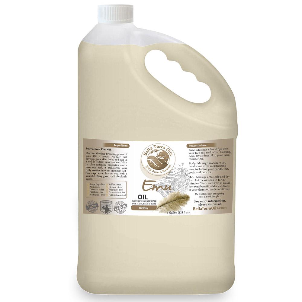 Bulk Clear Emu Oil - 128oz for Ultimate Skin Comfort