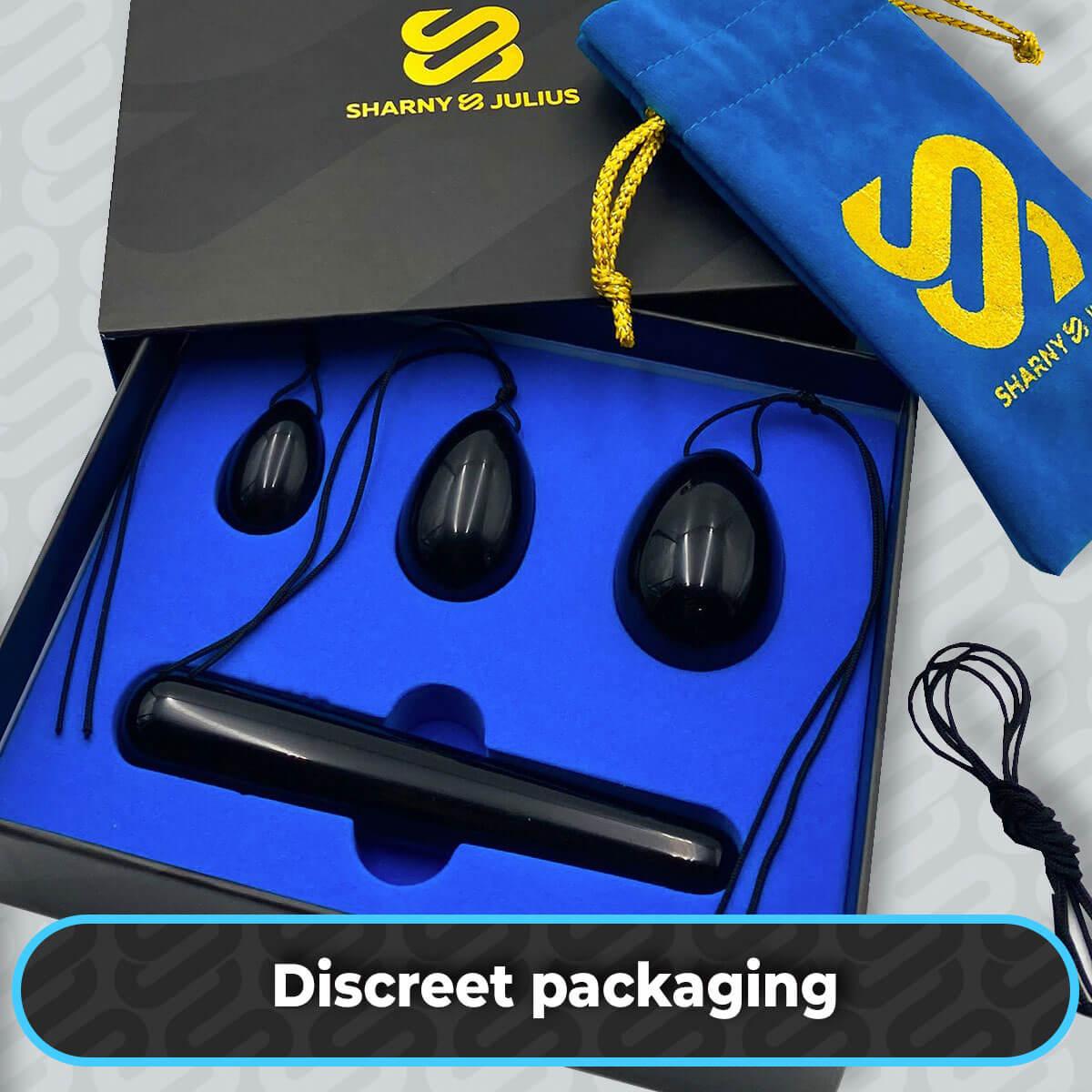 Sharny & Julius Obsidian Egg & Wand Set – 100% Genuine Obsidian Stone ...