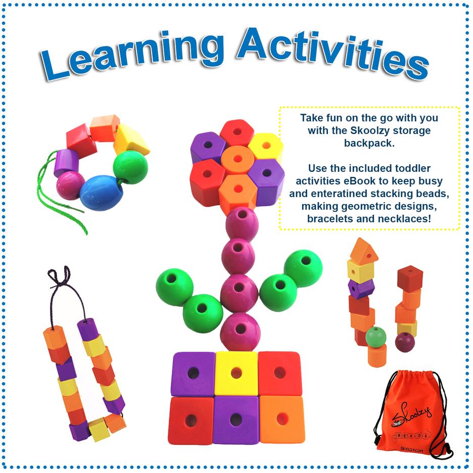 Lacing & Stringing Beads for Beginners, Toddler and Jumbo Stringing ...