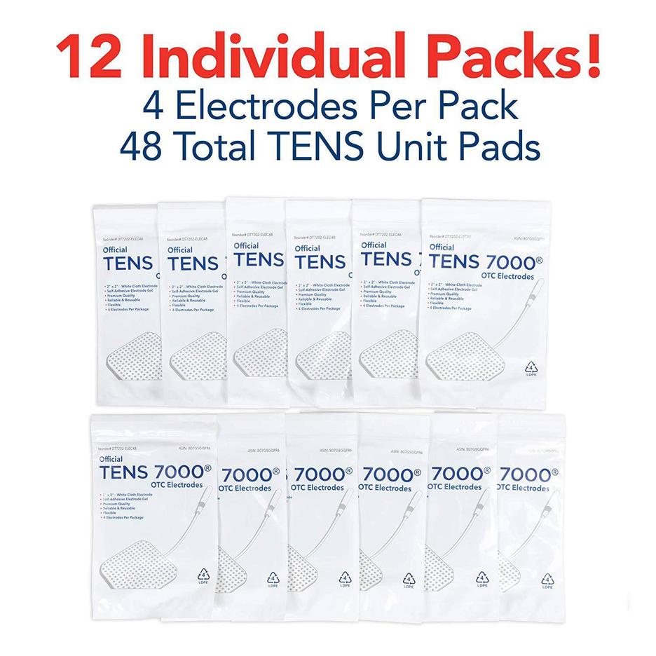 Tens 7000 2 X 2 Electrode Pads 16 48 96 Pack The 1 Tens Brand