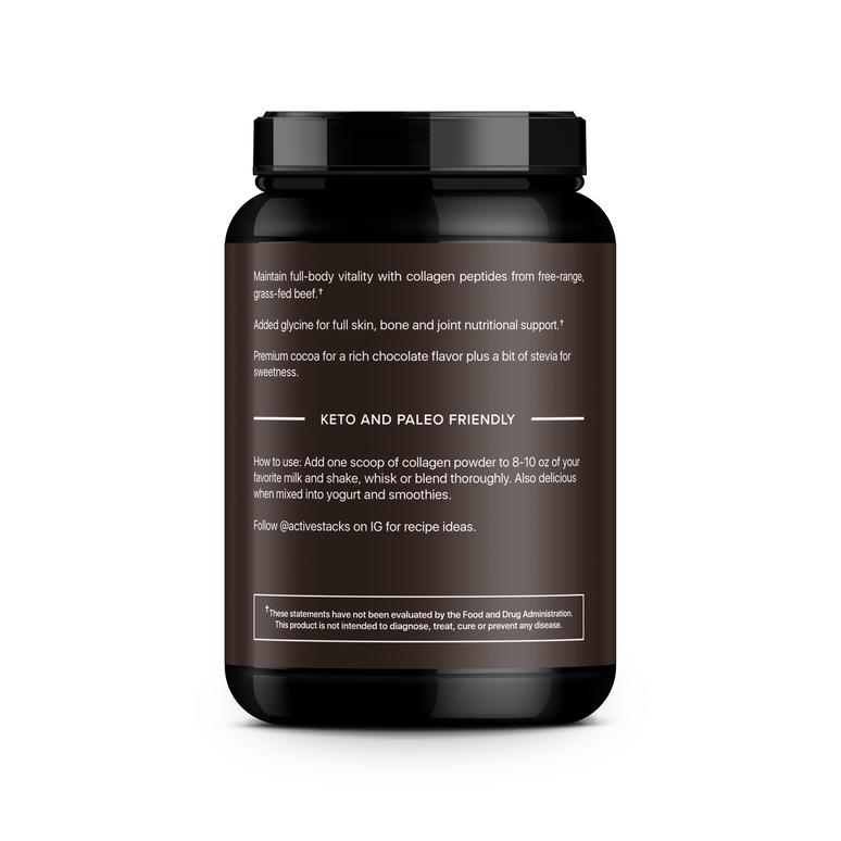 Active Stacks - Beef Protein Powder (Paleo, Keto, Dairy-Free)