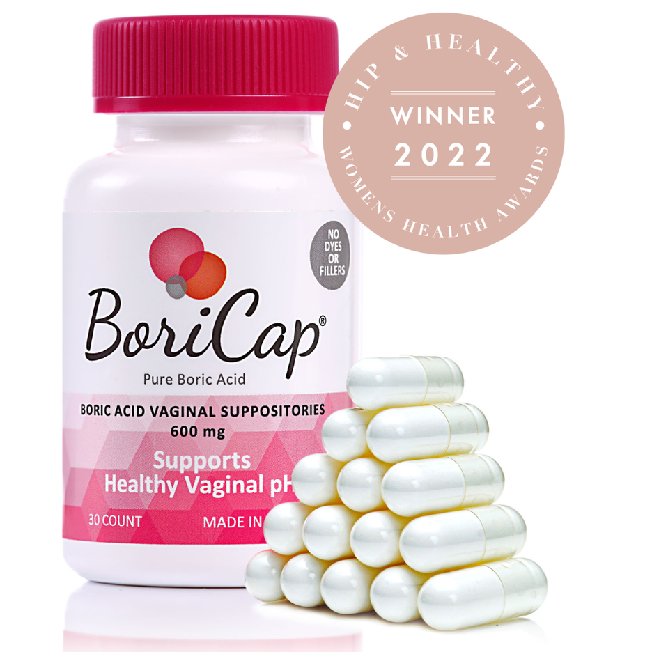 Boric Acid Suppositories - 30 Count, 600 mg | BoriCap