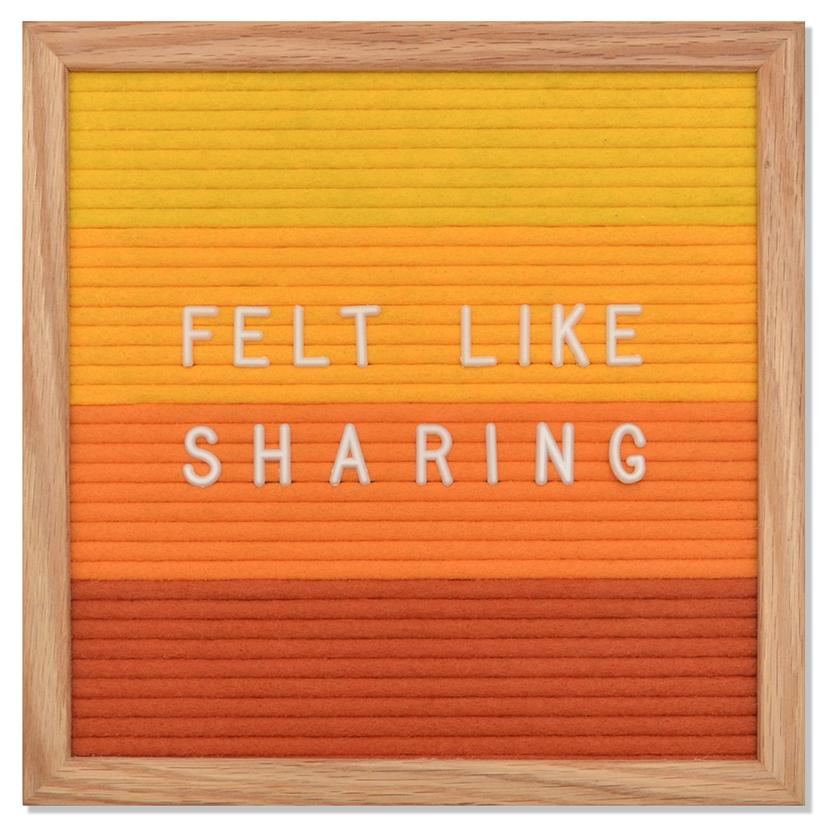 Felt Like Sharing Letter Board Collection