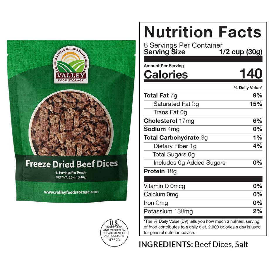 Freeze-Dried Meat 6 Pack | USDA-Certified - Valley Food Storage