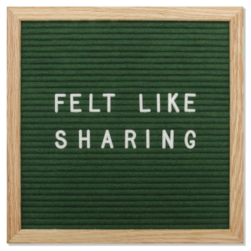 Felt Like Sharing Letter Board Collection