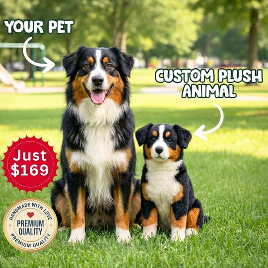 Custom Stuffed Animal of Your Pet | Handmade Plush From Photos