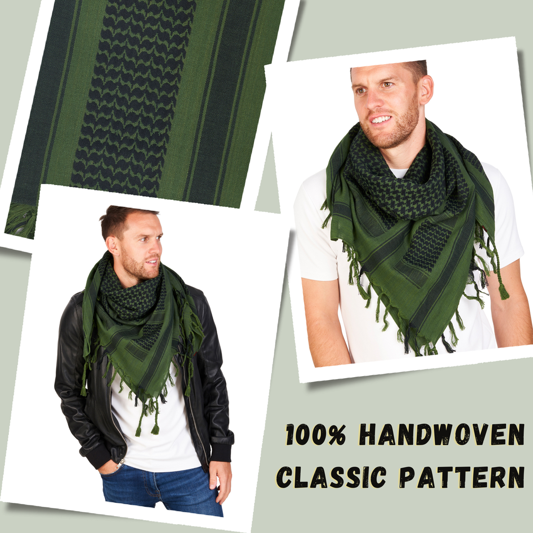 Desert Shemagh Scarf - Palestinian Arab Wrap 100% Cotton – LOVARZI