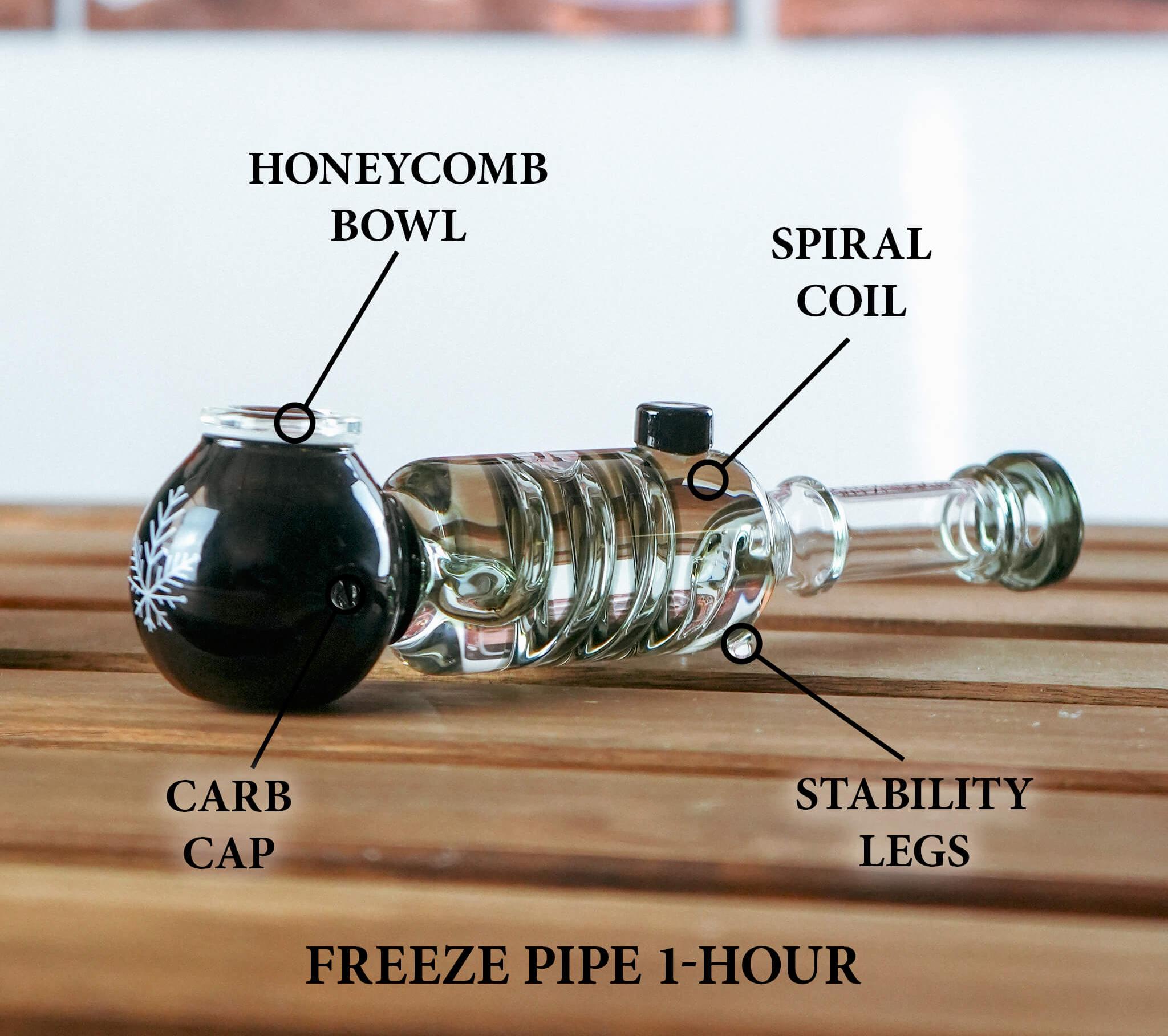 Glycerin Pipe | Freeze Pipe Spiral | Icy Puffs | Smooth Hits