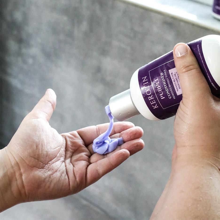 Kerotin Toning Purple Shampoo & Conditioner