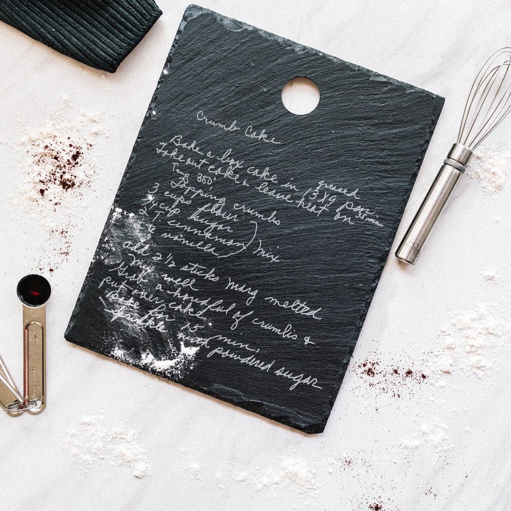 Recipe Cutting Board Traced In Your Loved One's Handwriting – Kustom ...