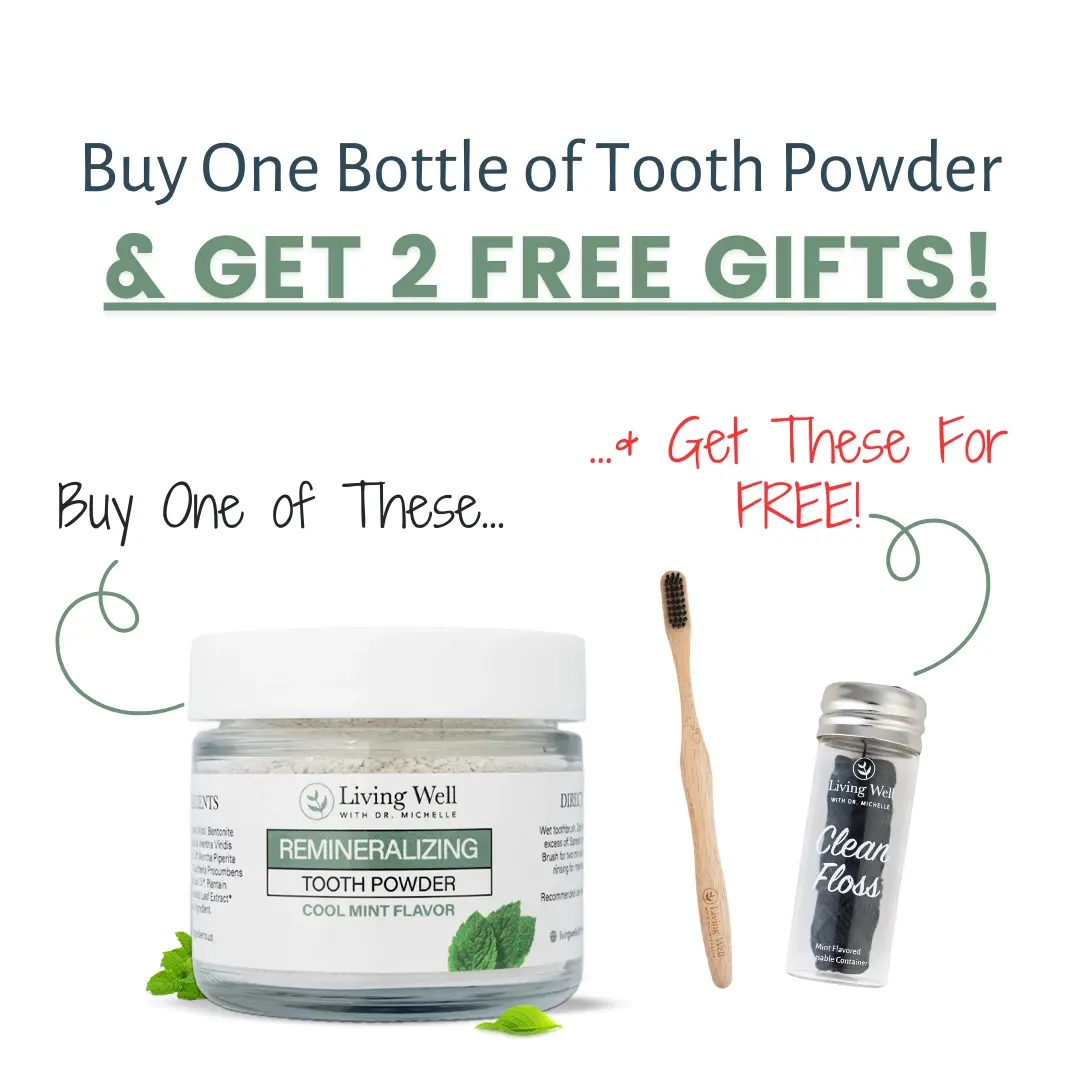 Remineralizing tooth powder and free gift