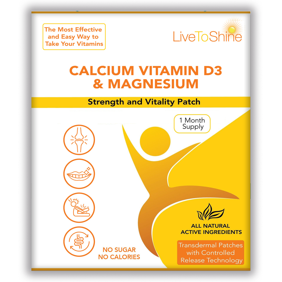 Calcium Magnesium Vitamin D Patch - LiveToShine