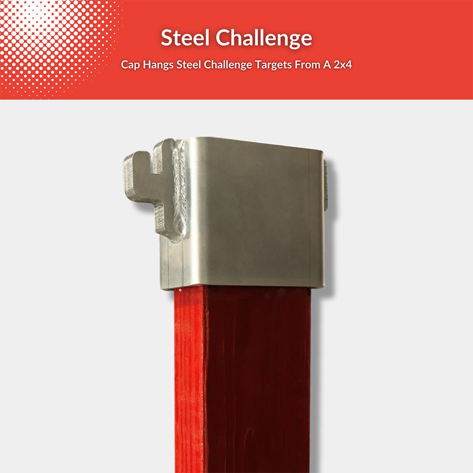 Metal Target Stand Cap - AR500 2x4 Steel Challenge Cap – ShootingTargets7
