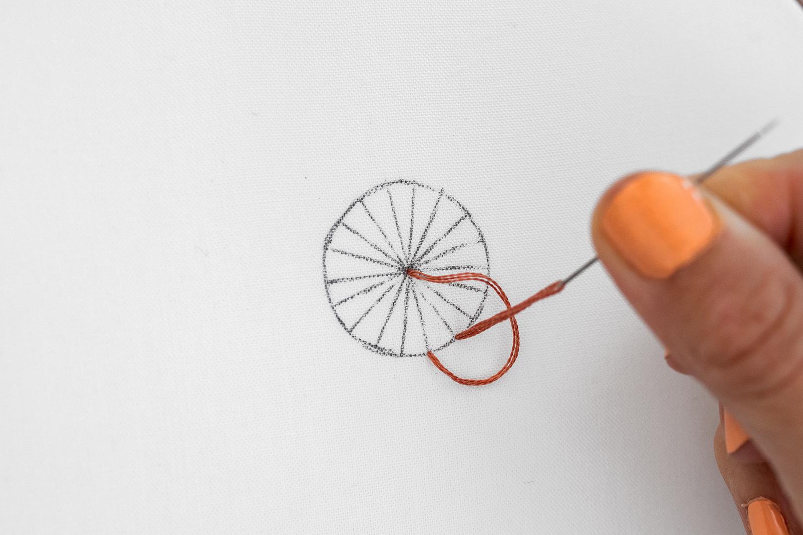 Buttonhole Wheel - Learn This Modern Embroidery Technique – Clever Poppy