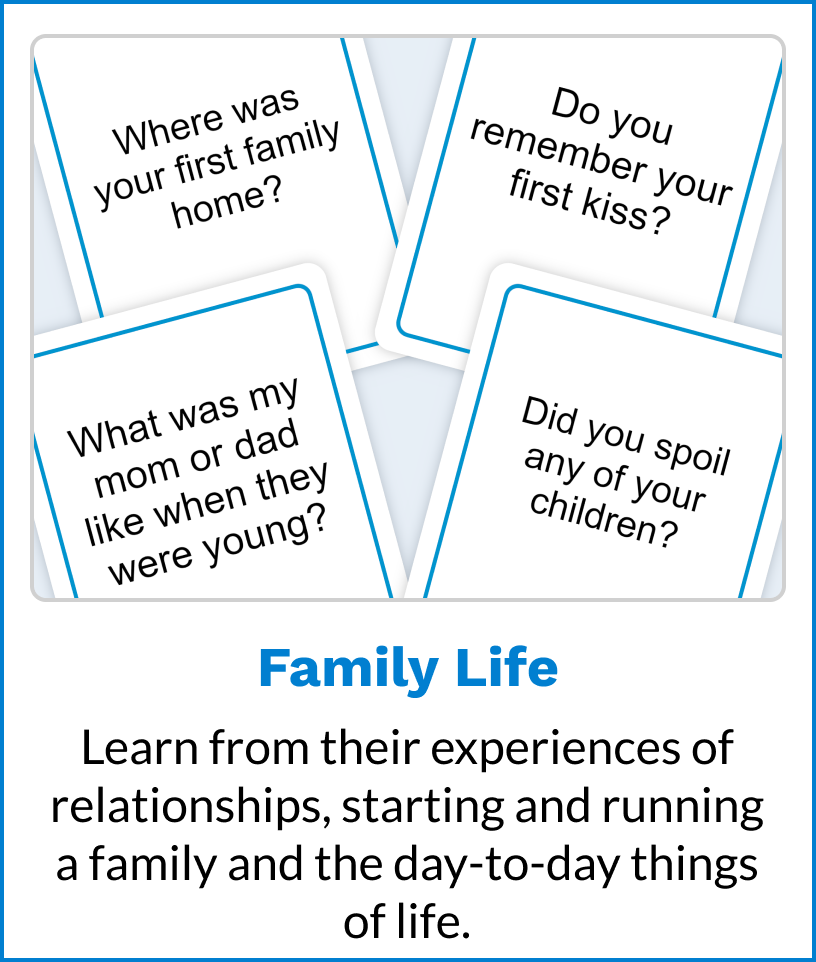 GENERATIONS Pack – Talking Point Cards