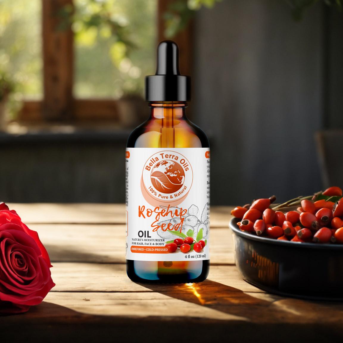 Organic Rosehip Seed Oil - Organic Oils for Skin Care Routines