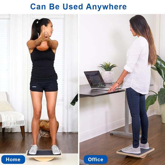 StrongTek Professional Wooden Balance Board, Standing Desk Accessory
