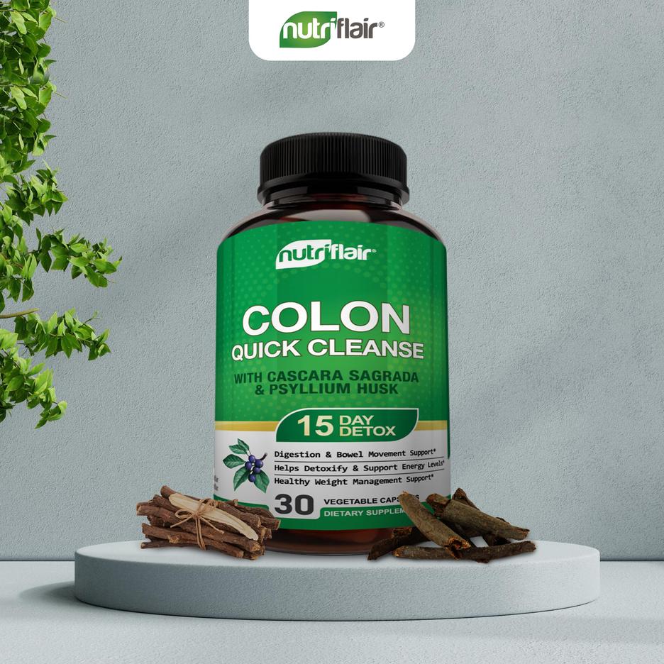 15 Day Quick Colon Cleanse & Detox Supplement From NutriFlair