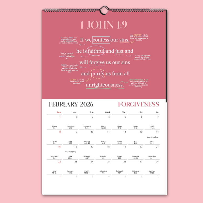 2026 Scripture Challenge Calendar