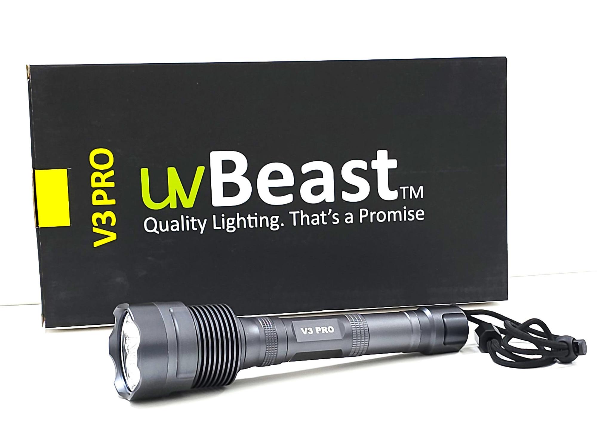 uvBeast NEW V3 PRO 385-395nm Black Light UV Flashlight – HIGH DEFINITI