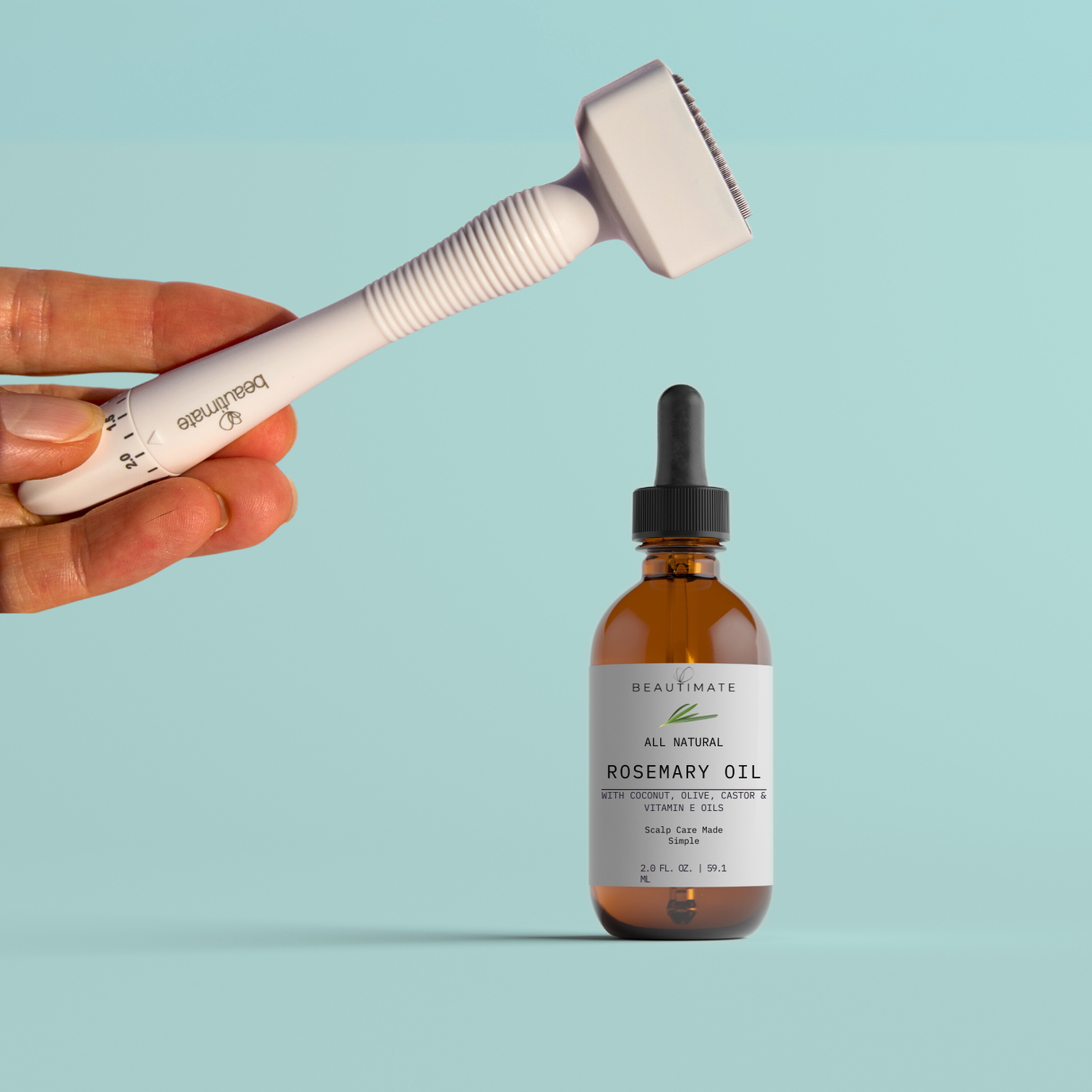 Adjustable Microneedle Derma Stamp – Skin & Hair Renewal - beautimate