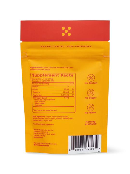 Pluck Organ Meat Seasoning & Wise Traditions