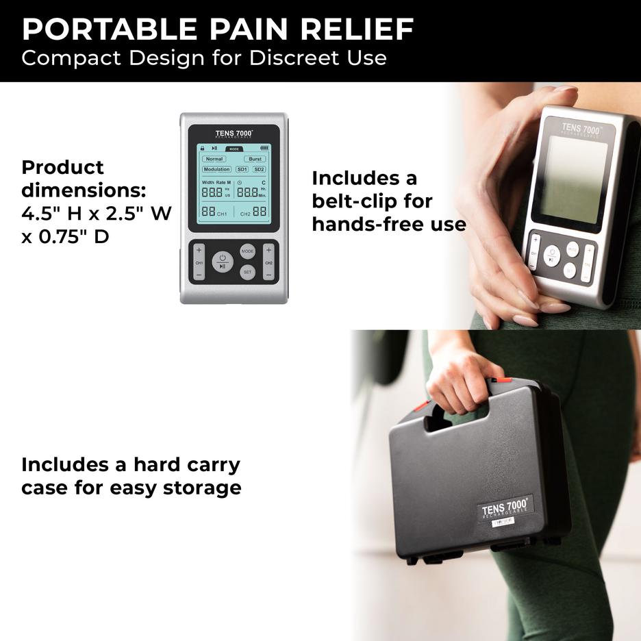 TENS 7000 Rechargeable TENS Unit - Conquer Your Pain
