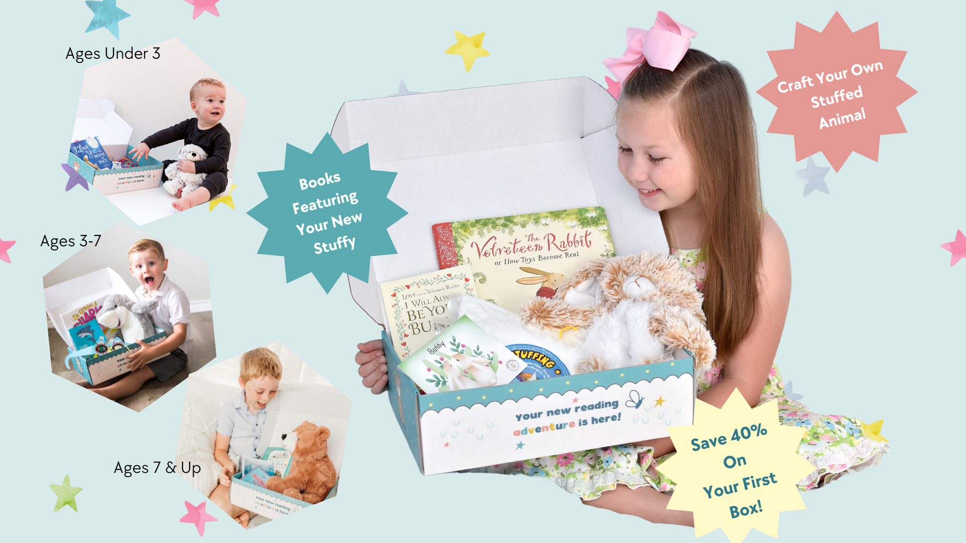 Book and Bear - Animal Book Subscription Box & Stuffy To Hand-Build