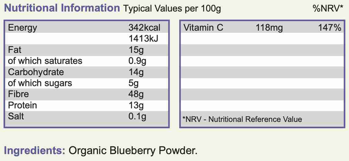 Organic Freeze-Dried Blueberry Powder - Superfood Antioxidant Boost ...