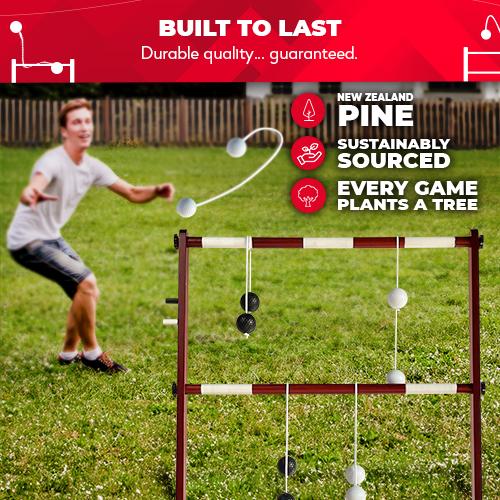 Wooden Ladder Ball Game Set