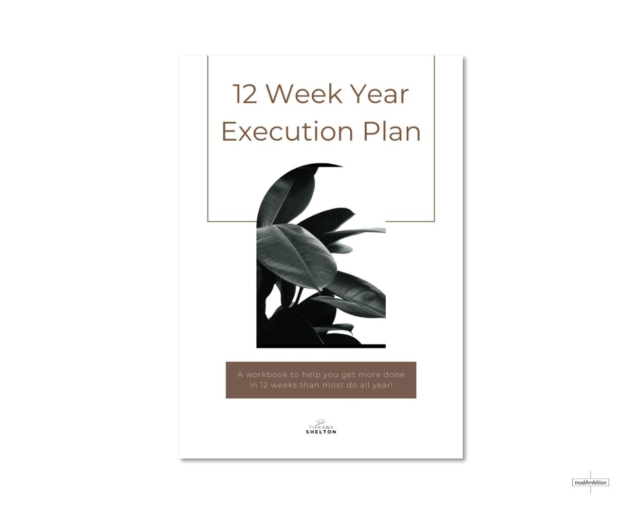 12 Week Year PDF Template – modAmbition