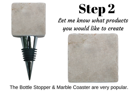Custom Marble Logo Bottle Stopper | Corporate Gift