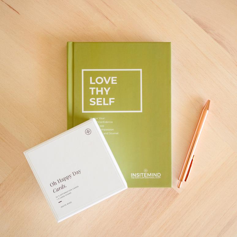Self-Love Pack- Love Thy Self Journal and Affirmation Cards – INSITE MIND
