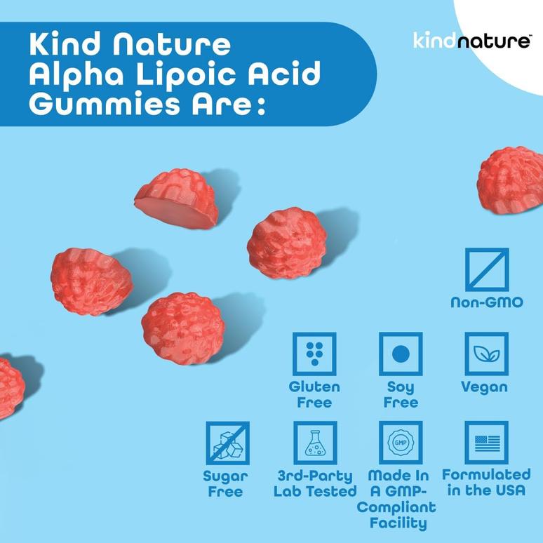 Alpha Lipoic Acid Gummies 600 mg | DIM Supplement Gummies – Kind Nature