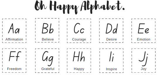 Oh Happy ABCs - Digital Print – INSITE MIND