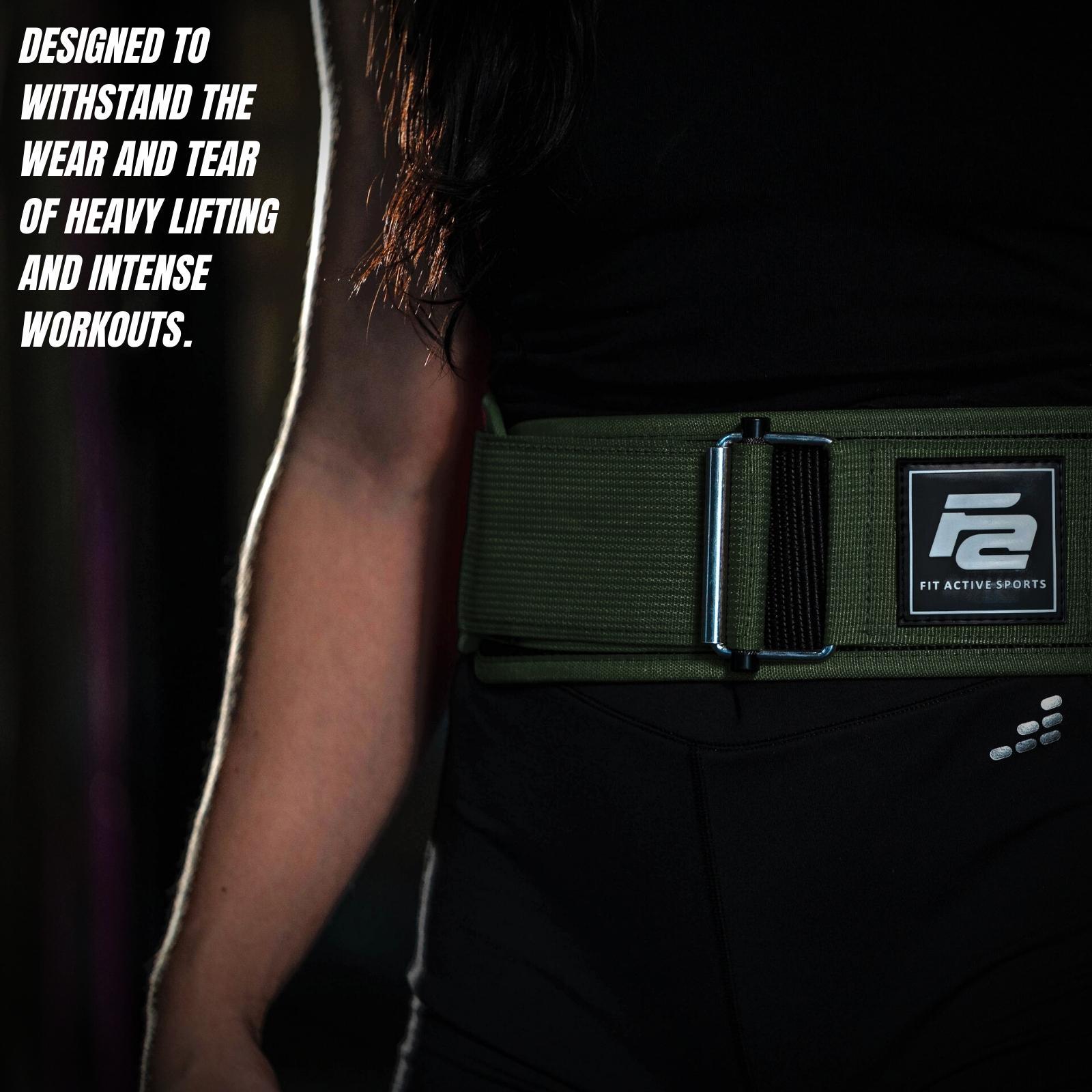 Quick Locking Easy Release Weight Lifting Belt - Green – Fit Active Sports