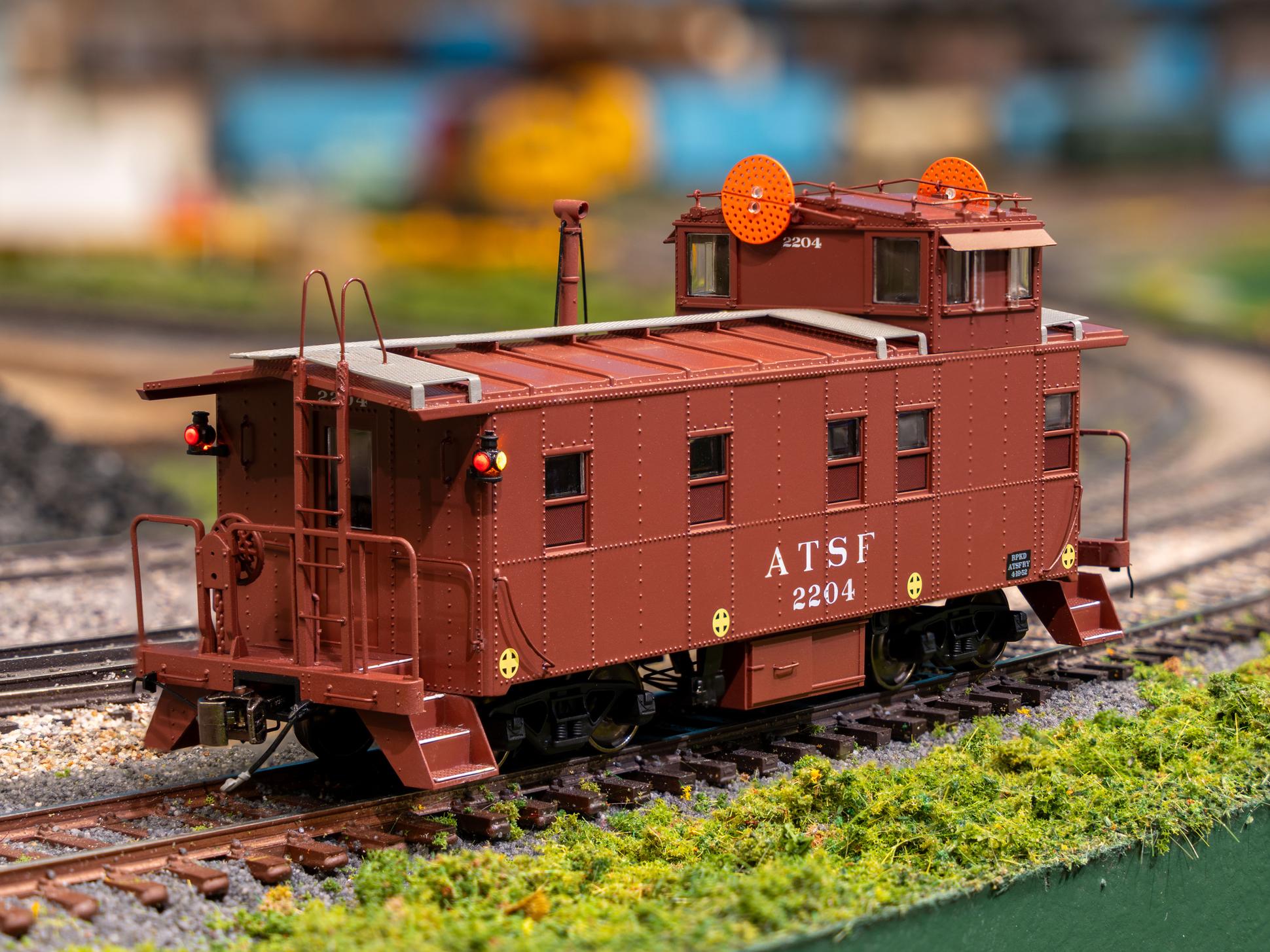 Best Santa Fe Peaked Roof Caboose Model in HO Scale — Class One Model Works