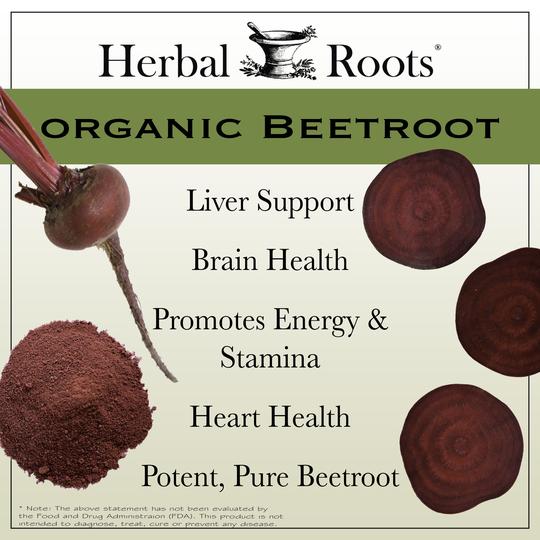Organic Beet Root Powder - 60 VegCaps – Herbal Roots